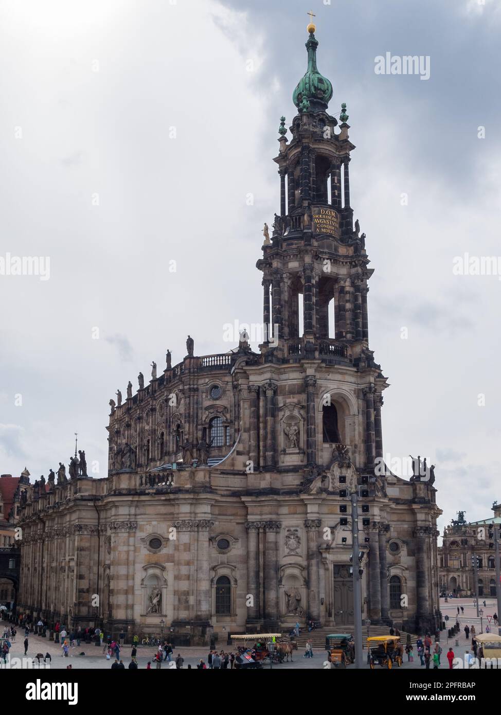 Catholic Cathedral of the Holy Trinity in Dresden, Germany Stock Photo ...
