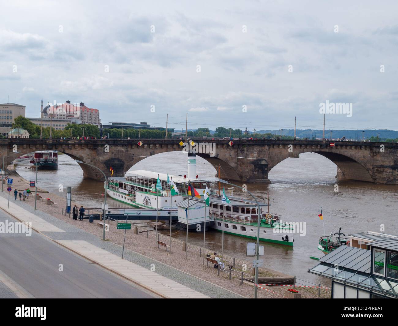 Augustus Bridge in Dresden, Germany Stock Photo - Alamy