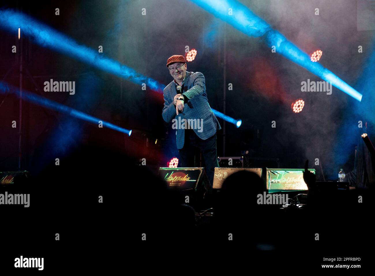 The singer Leonardo Dantés performs during the Horteralia festival at ...