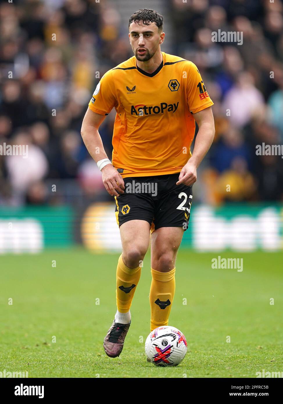 Wolverhampton Wanderers' Max Kilman in action during the Premier League ...