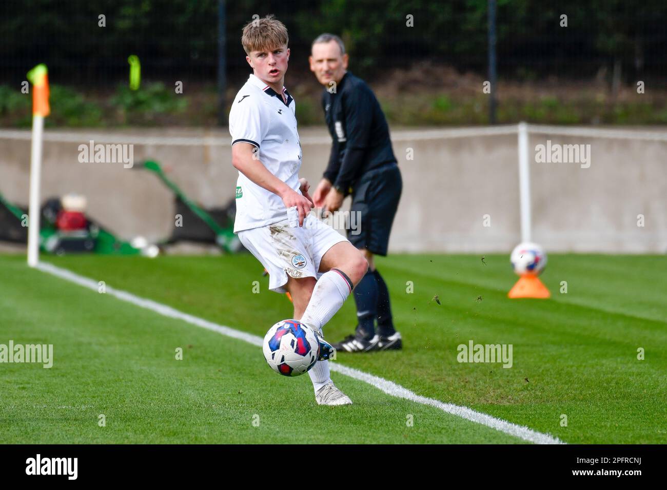 Swansea, Wales. 18 March 2023. Callum Deacon of Swansea City in action ...