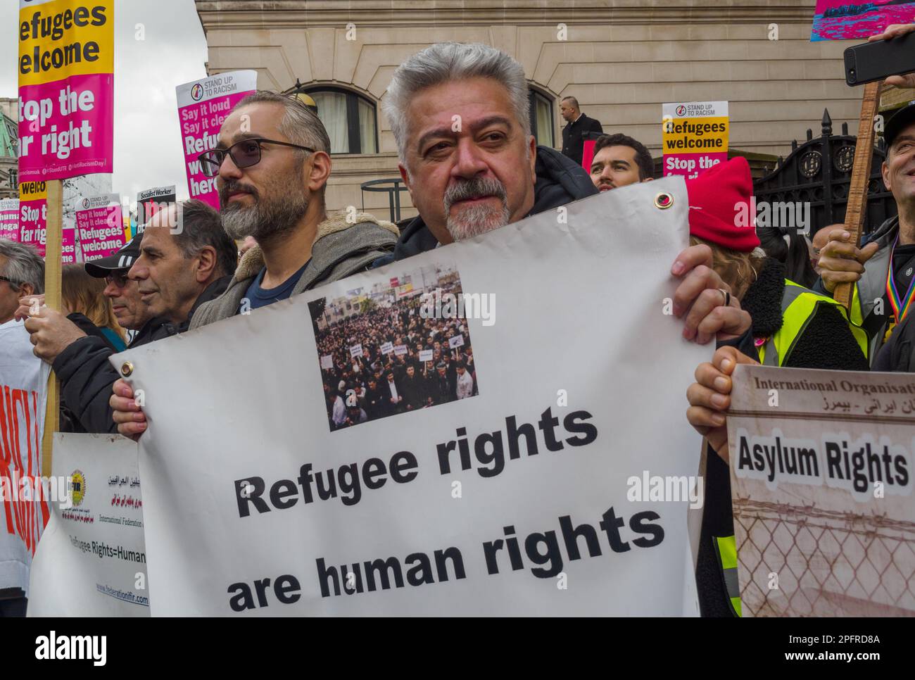 London, UK. 18 Mar 2023. Thousands march through London to make clear ...
