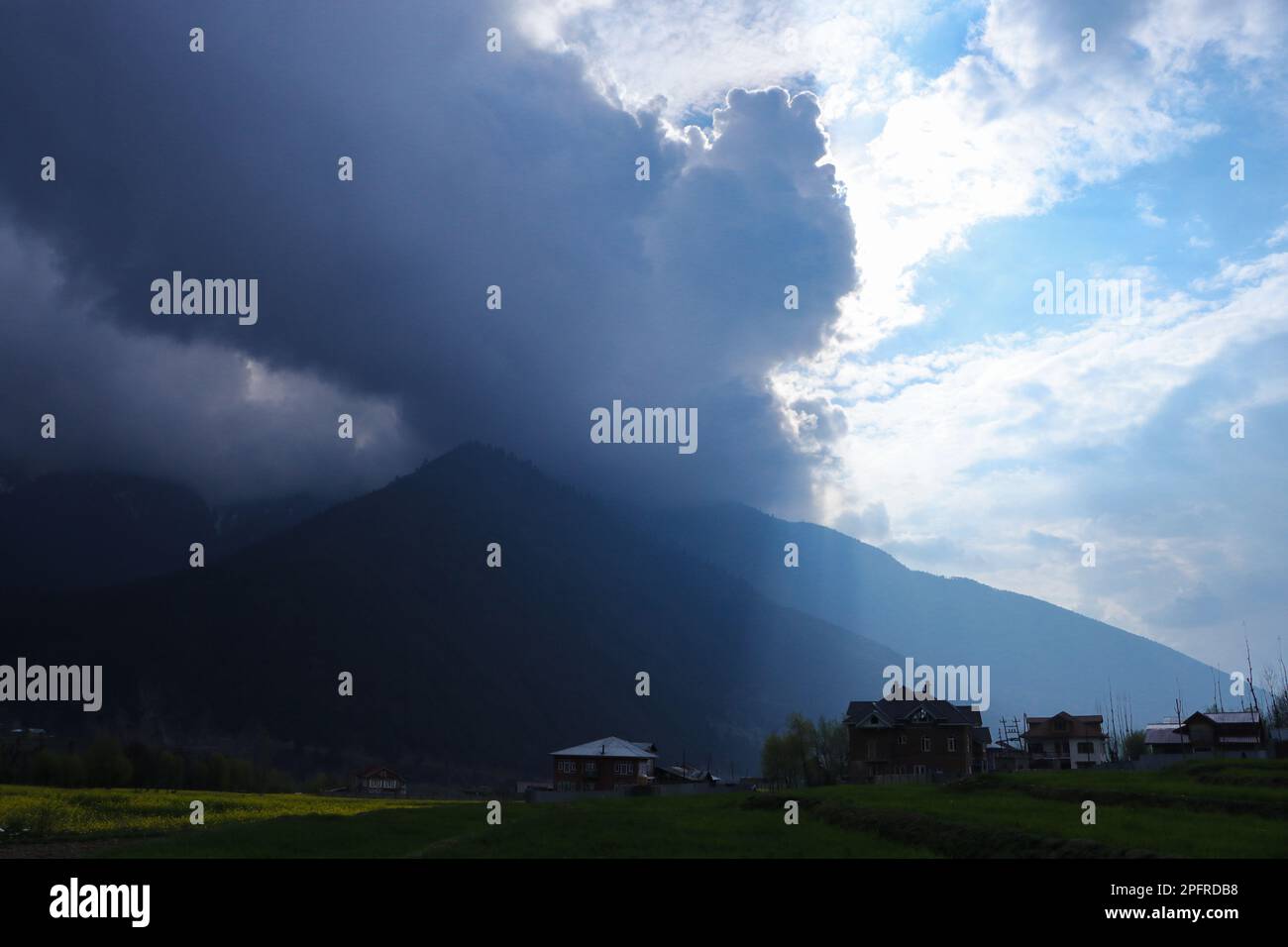 March 18, 2023, Ganderbal, Jammu and Kashmir, India: A view of vibrant ...