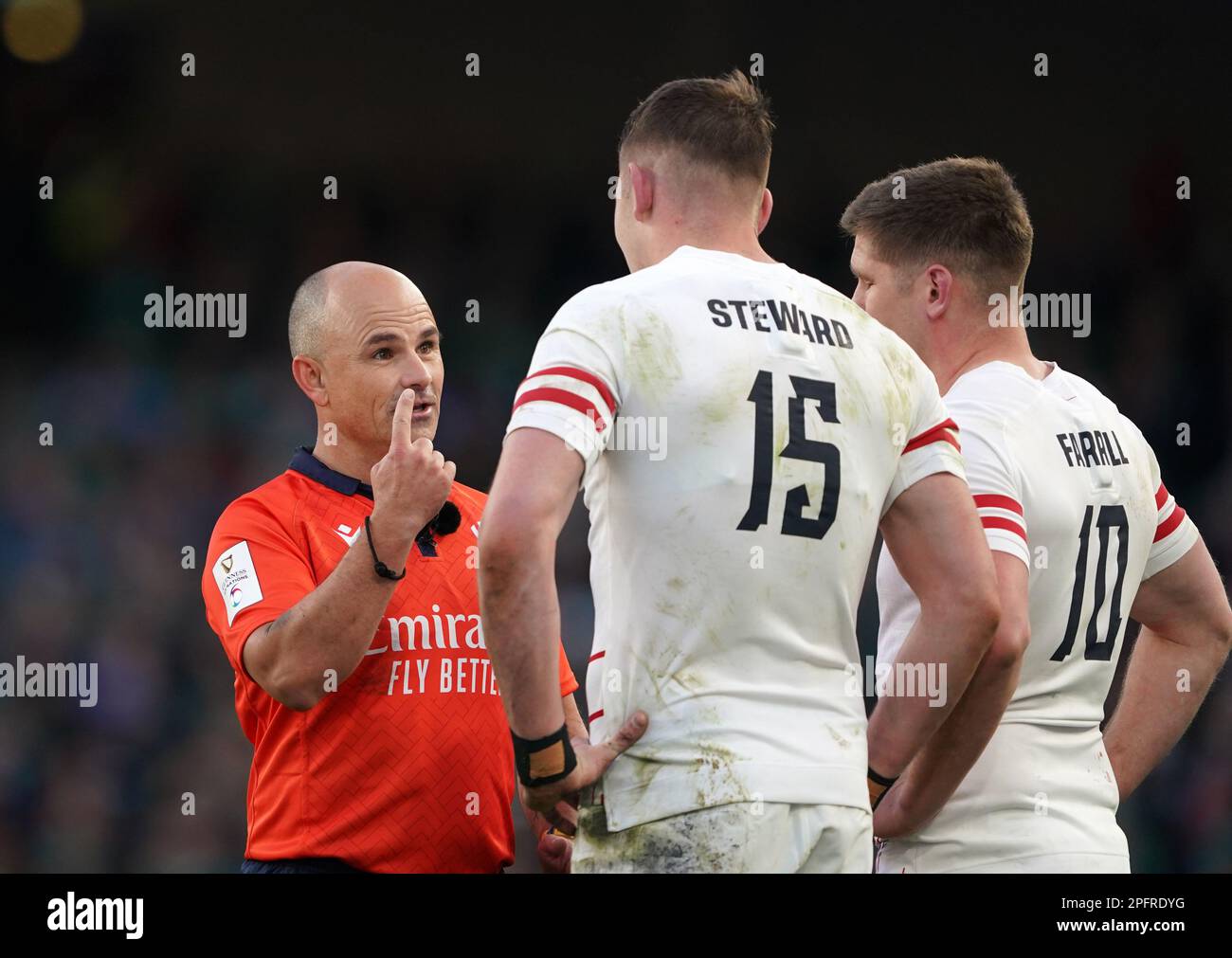 Referee Jaco Peyper explains his decision to send off England's Freddie ...