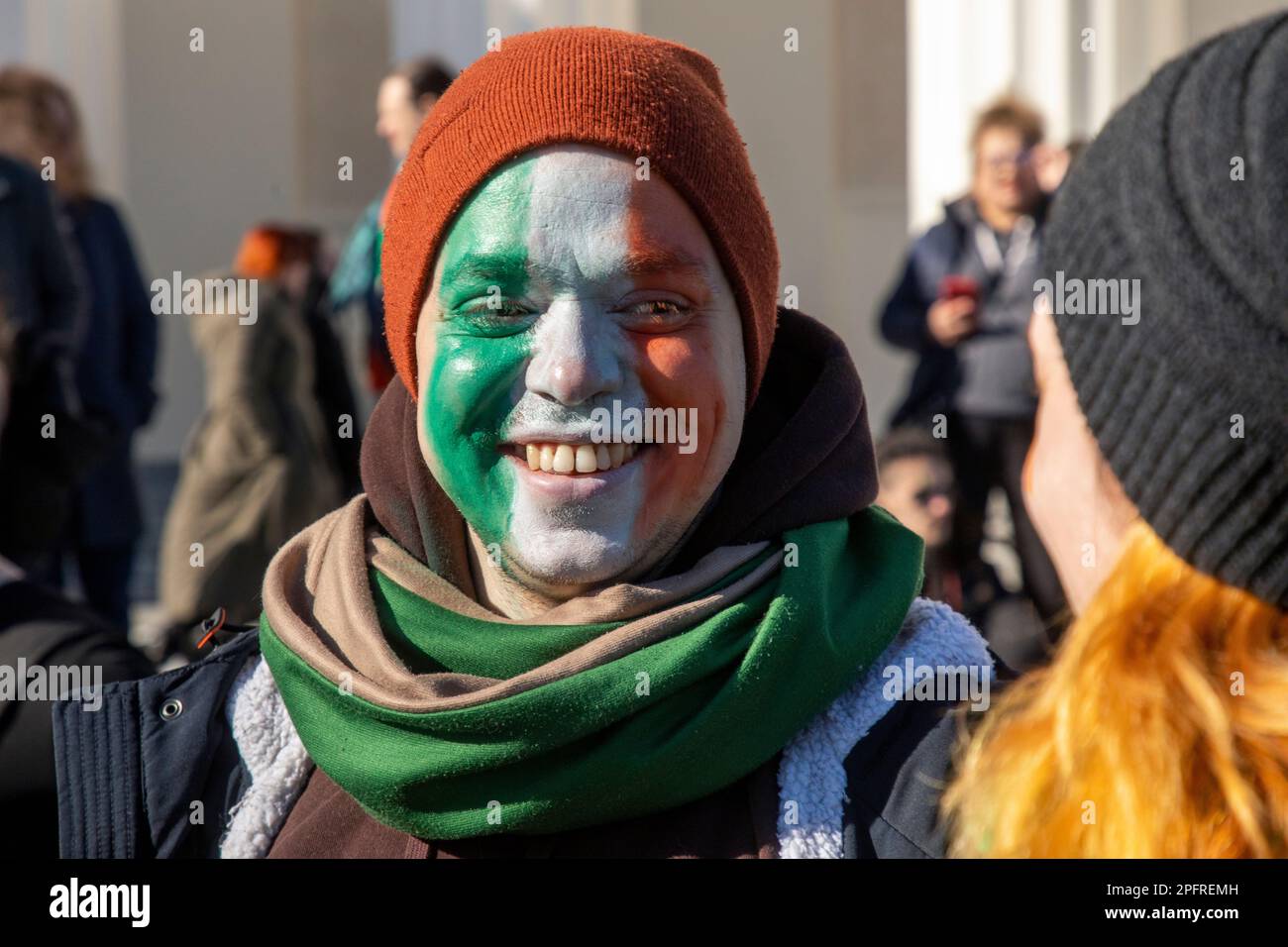 Moscow, Russia. 18th of March, 2023. People participate in the Saint ...