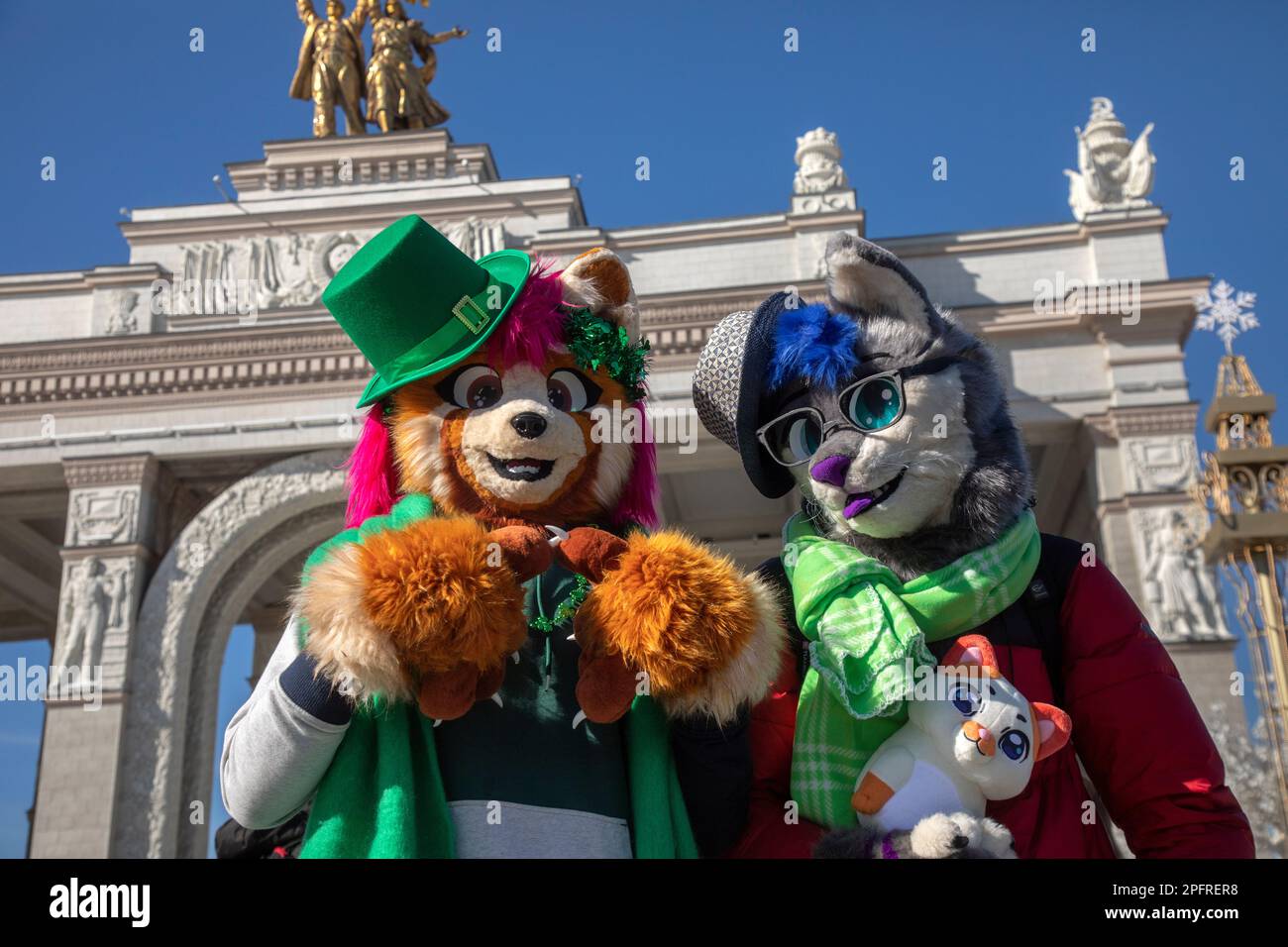 Moscow, Russia. 18th of March, 2023. People participate in the Saint ...