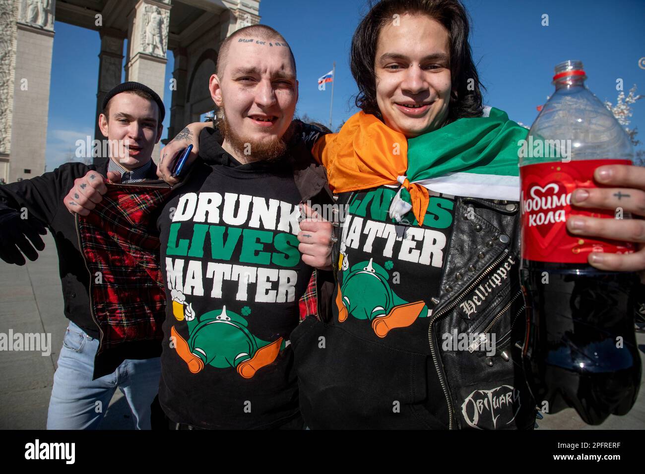 Moscow, Russia. 18th of March, 2023. People participate in the Saint ...