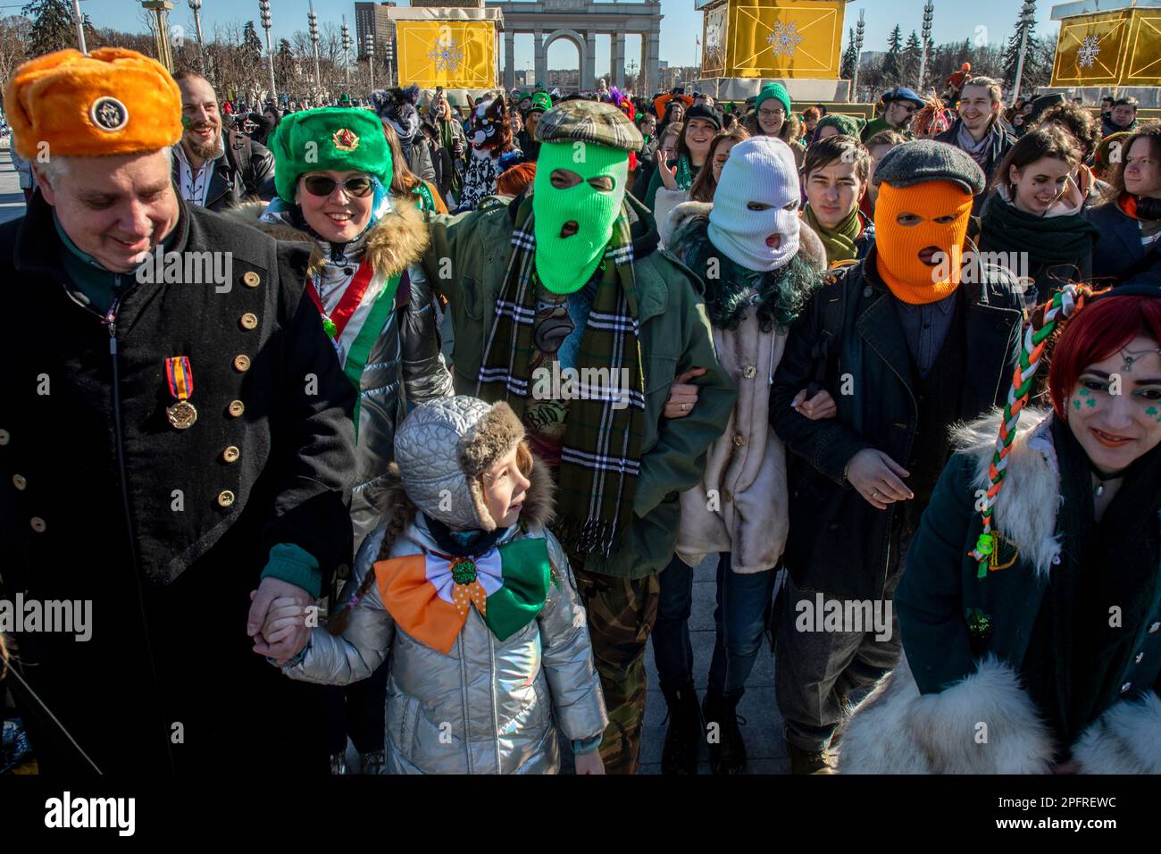 Moscow, Russia. 18th of March, 2023. People participate in the Saint ...