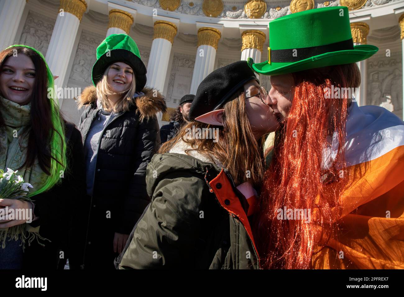Moscow, Russia. 18th of March, 2023. People participate in the Saint ...