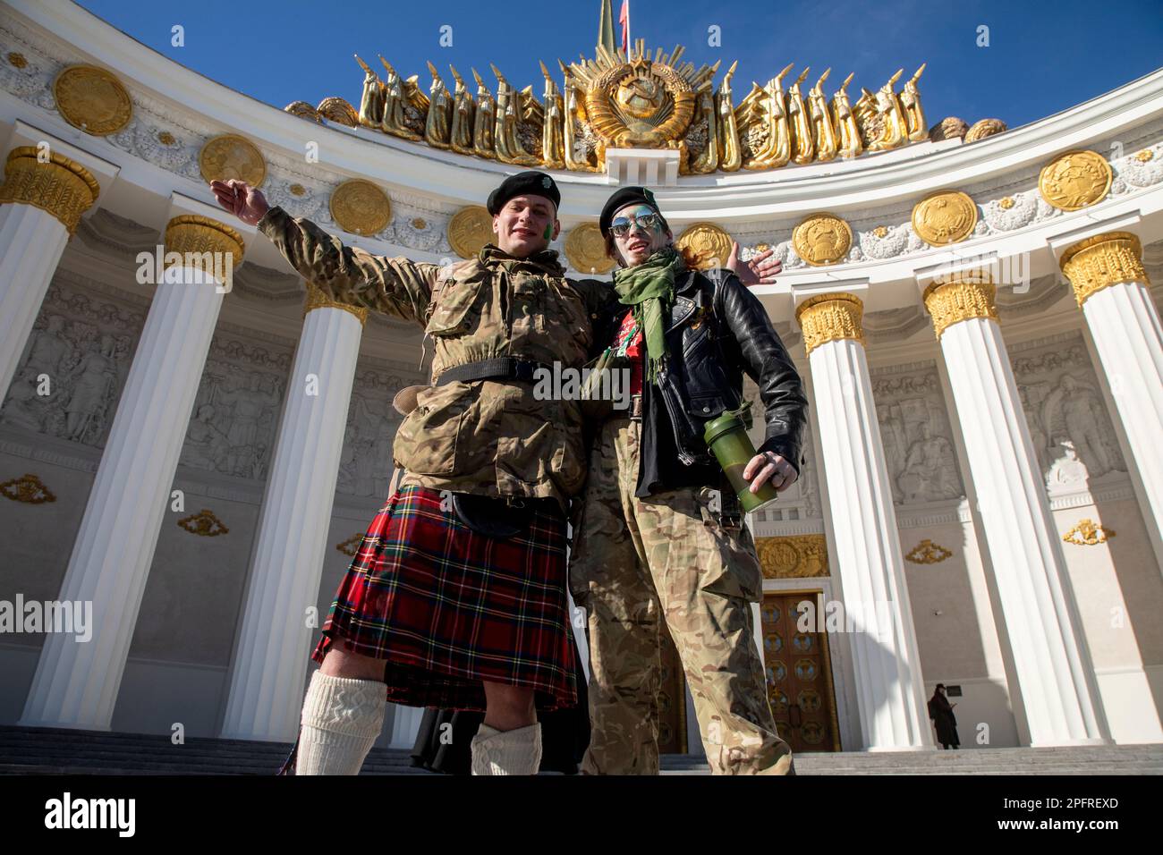 Moscow, Russia. 18th of March, 2023. People participate in the Saint ...