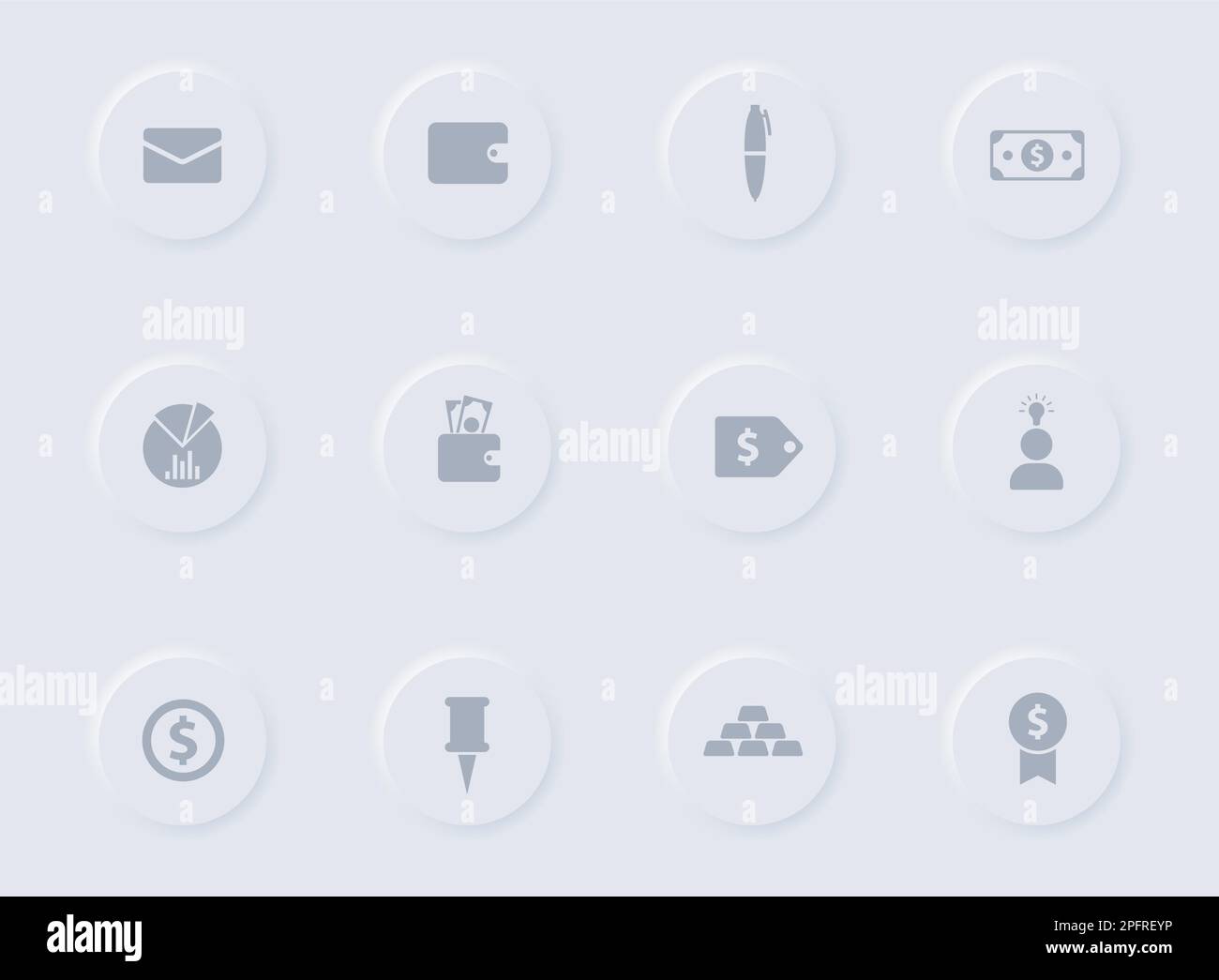 business gray vector icons Stock Vector Image & Art - Alamy