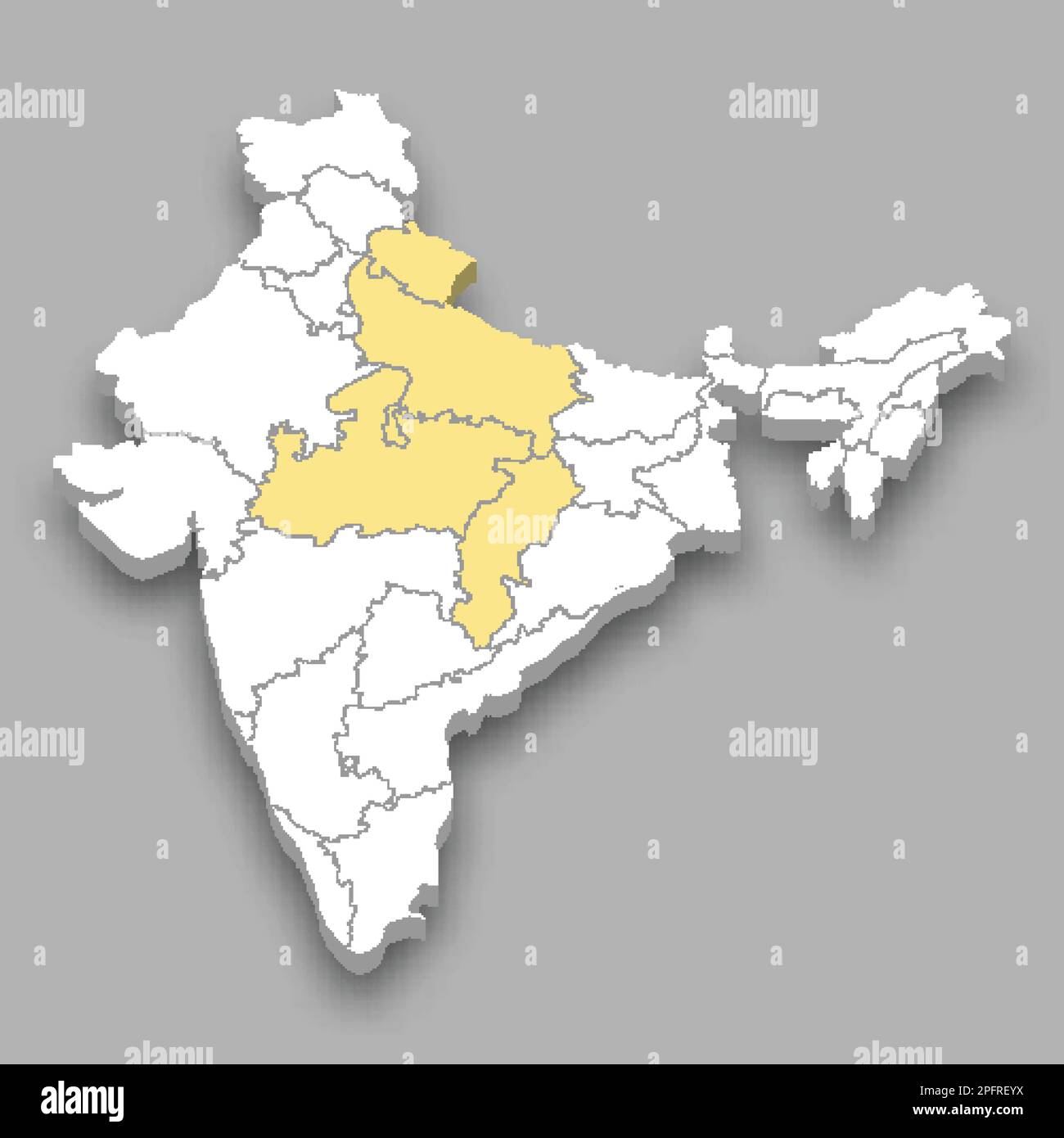 Central Zone location within India 3d isometric map Stock Vector Image ... Central Zone location within India 3d isometric map Stock Vector Image ...