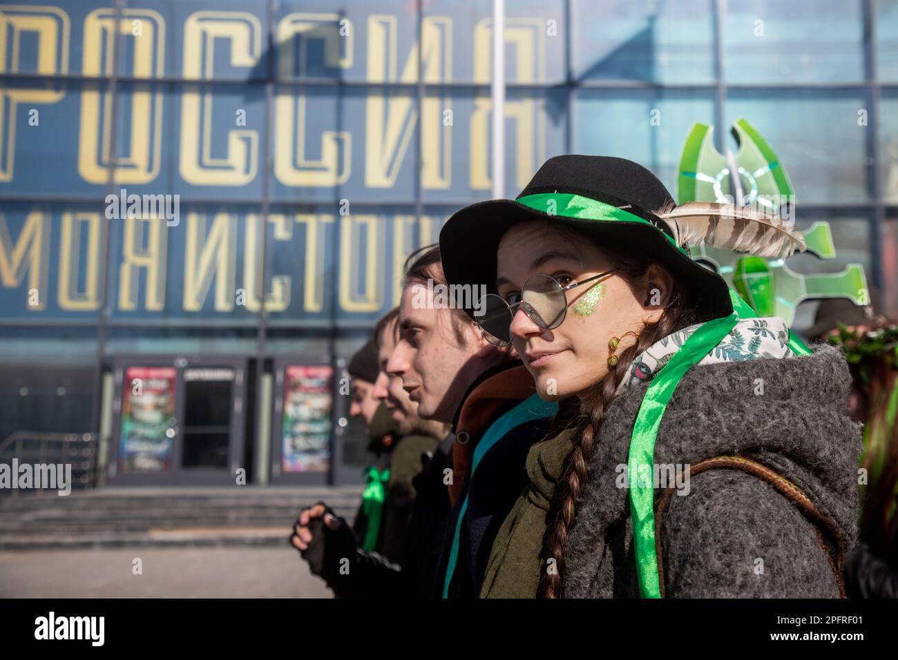Moscow, Russia. 18th of March, 2023. People participate in the Saint ...