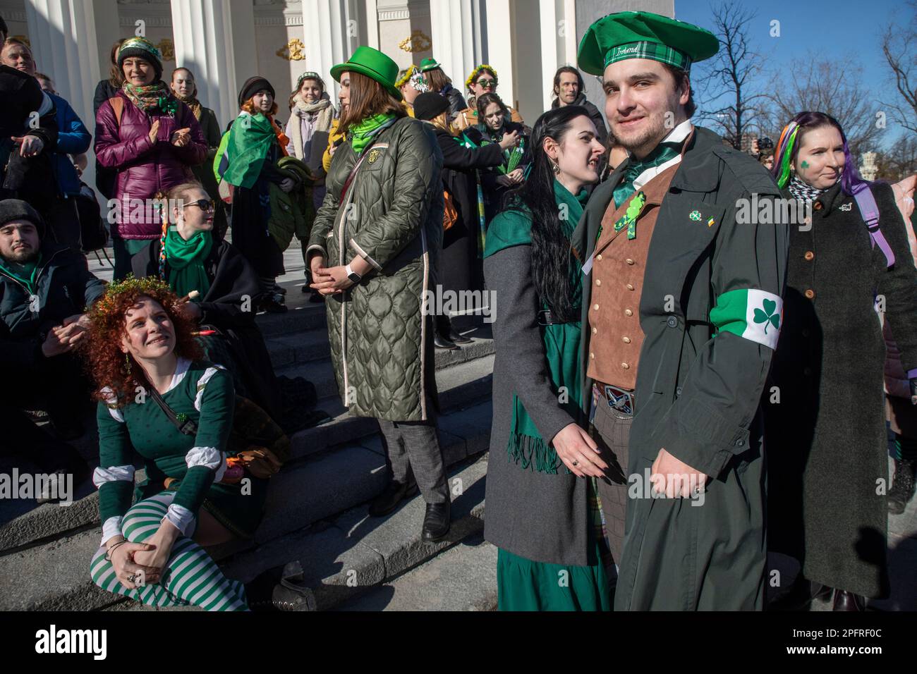 Moscow, Russia. 18th of March, 2023. People participate in the Saint ...