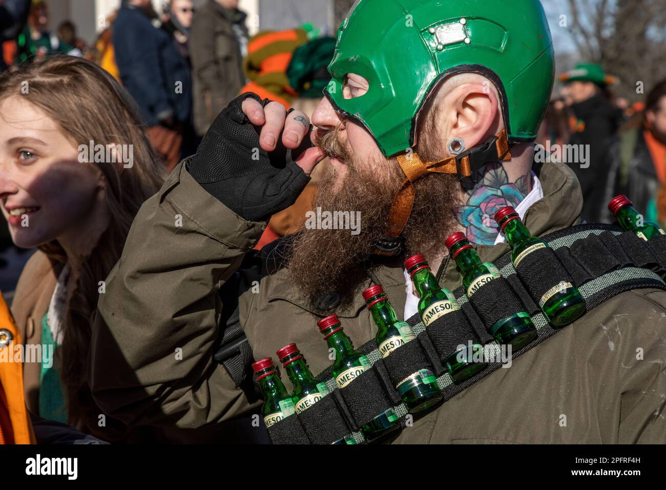 Moscow, Russia. 18th of March, 2023. People participate in the Saint ...