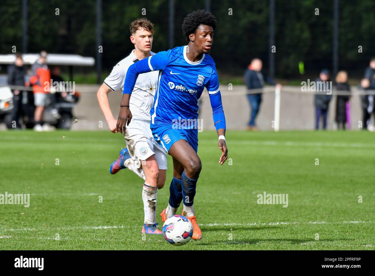 Swansea, Wales. 18 March 2023. Godfred Boakye of Birmingham City in ...