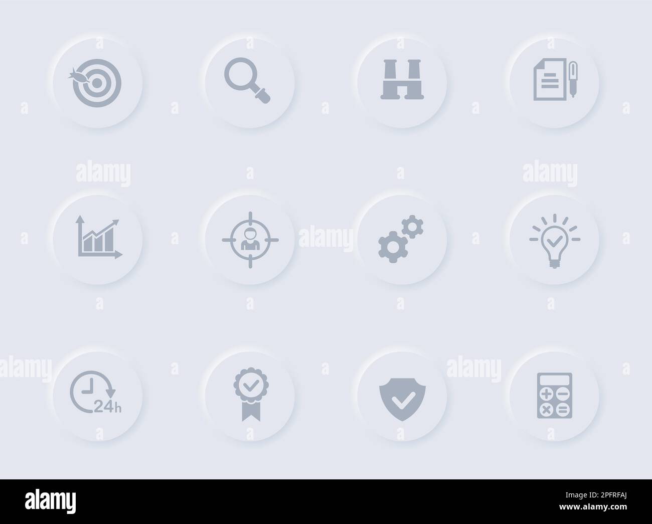 data analytics gray vector icons Stock Vector Image & Art - Alamy