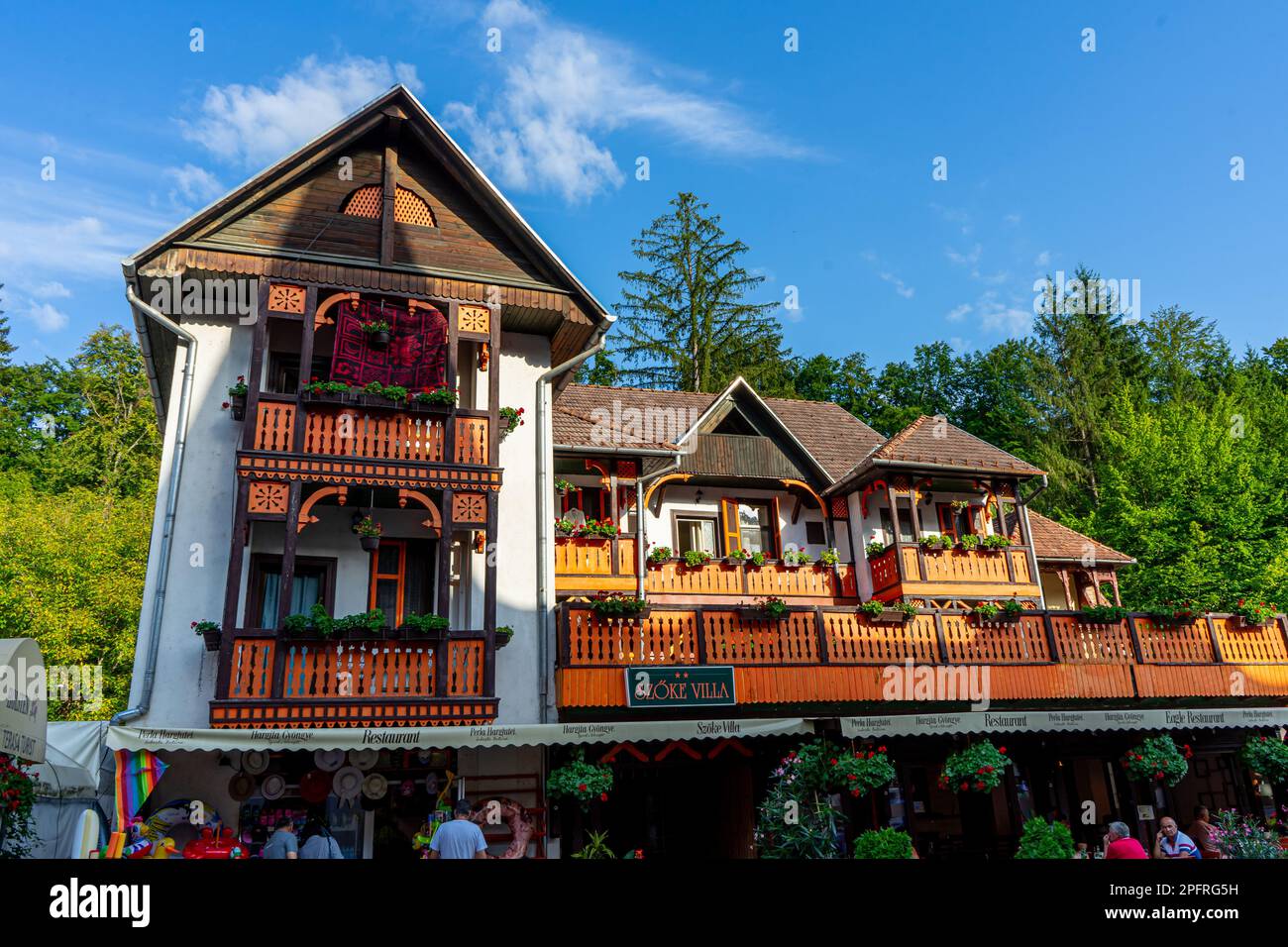 SOVATA, ROMANIA - AUGUST 24, 2022: Sovata city and Ursul lake resort ...