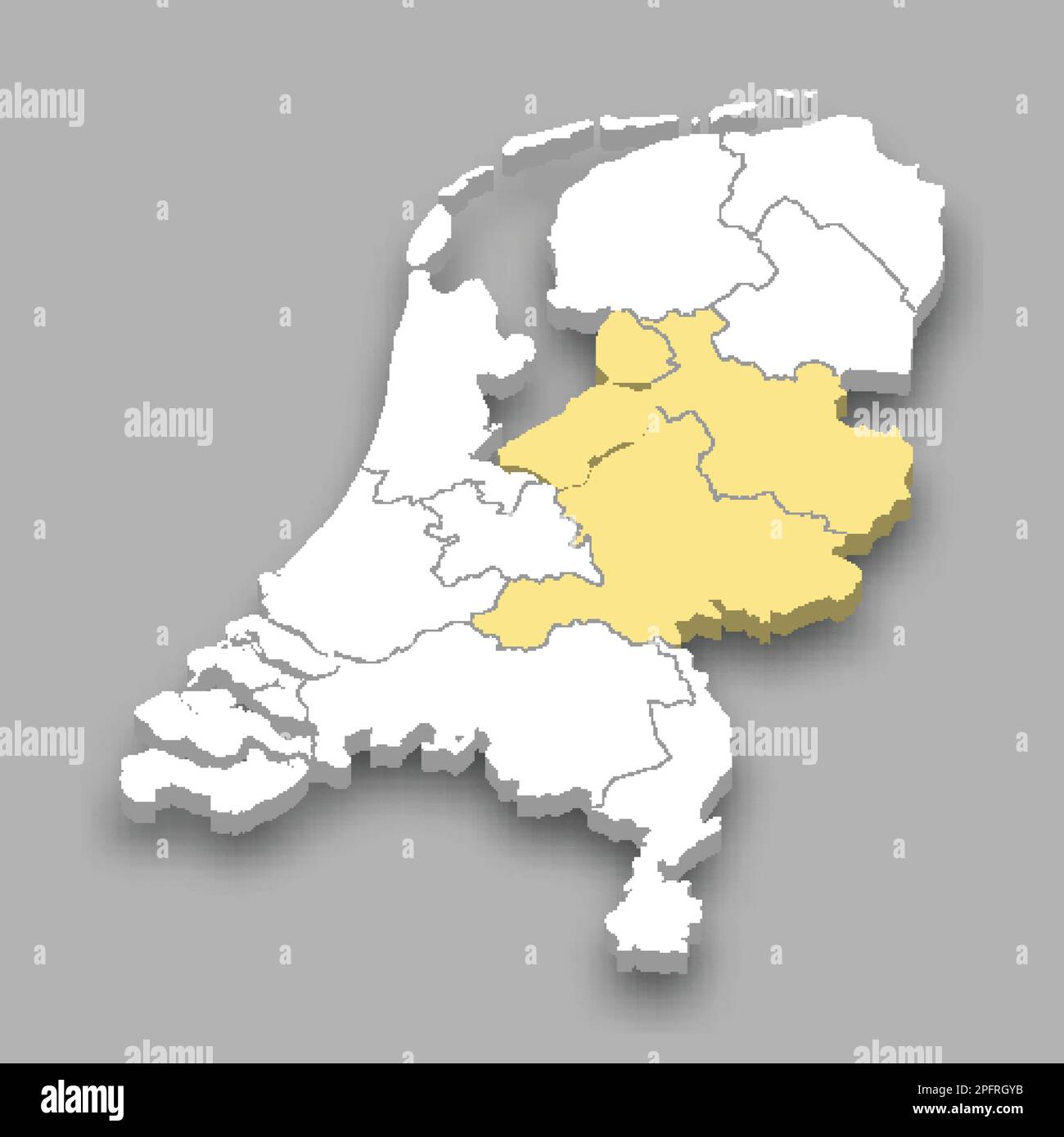 Map of overijssel Stock Vector Images - Alamy