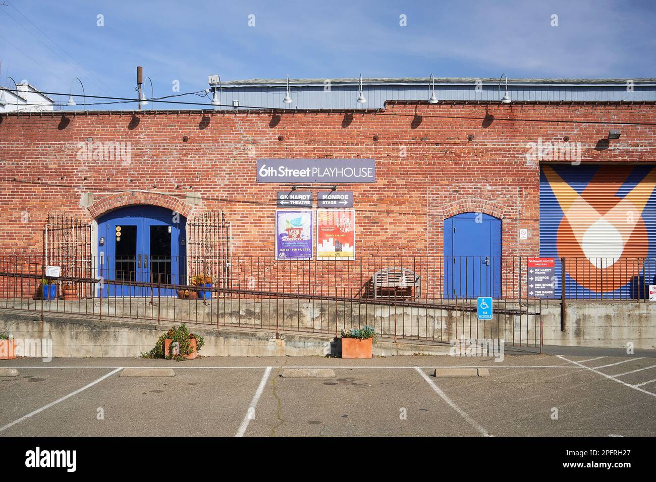 6th Street Playhouse theater in downtown Santa Rosa, California Stock ...