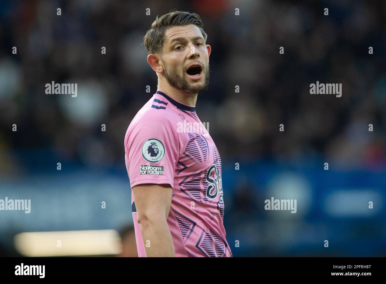 London, UK. 18th Mar, 2023. James Tarkowski of Everton during the ...