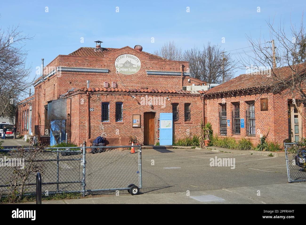 Sperry Flour Company feed industry brick building in historic Railroad ...