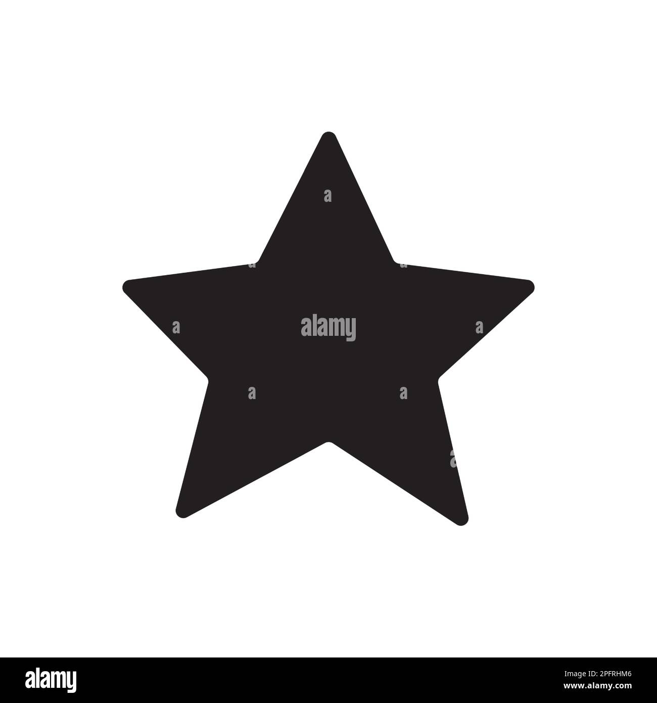 Flat star icon silhouette for concept design concept flat vector ...