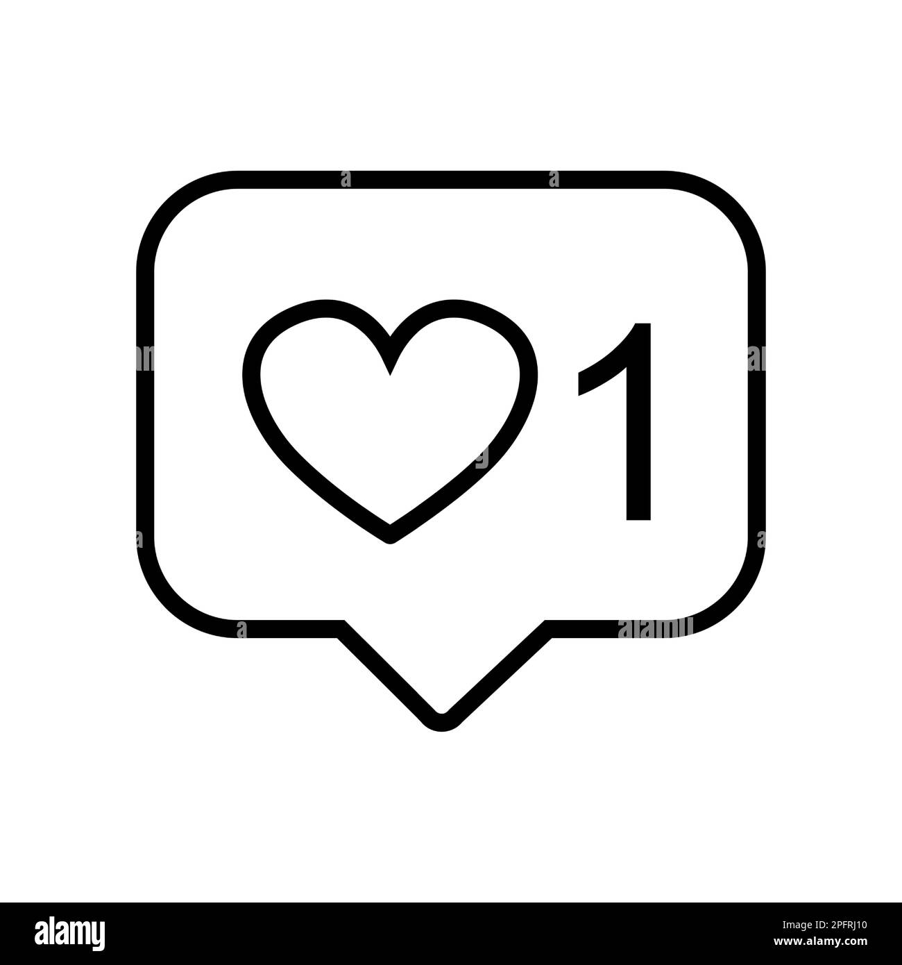 Like Heart Icon On A Red Pin Isolated On White Background Stock Vector Image And Art Alamy