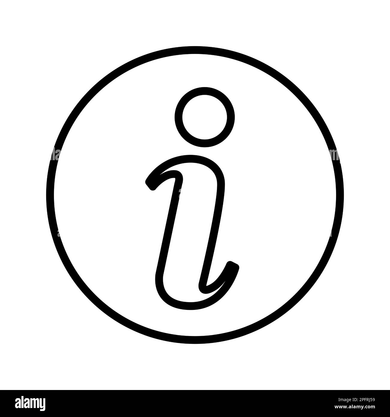 Flat information icon for mobile app design. Flat vector illustration ...