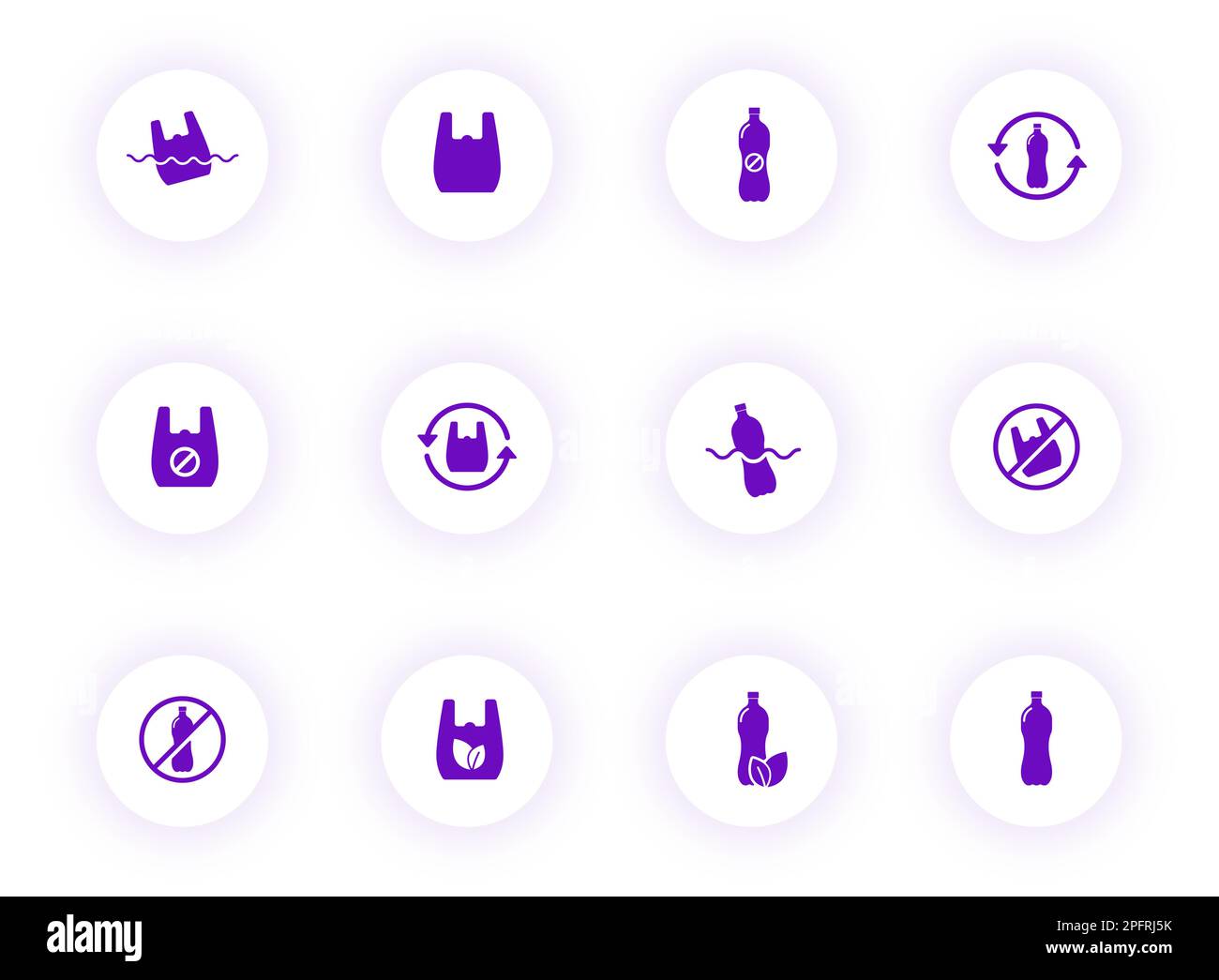 no plastic purple color vector icons Stock Vector Image & Art - Alamy