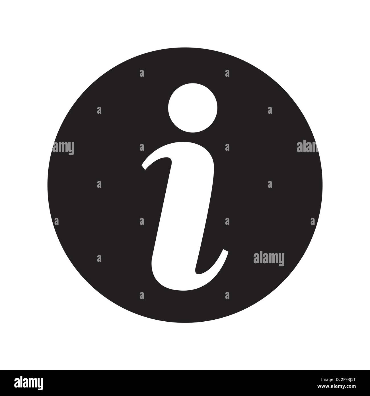 Information icon silhouette on white background Vector Stock Vector ...