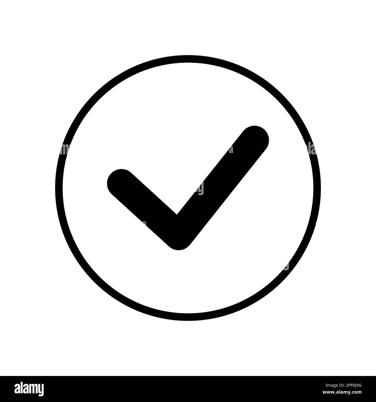 line Chek, ok, yes icon approved vector illustration. Check mark icon ...