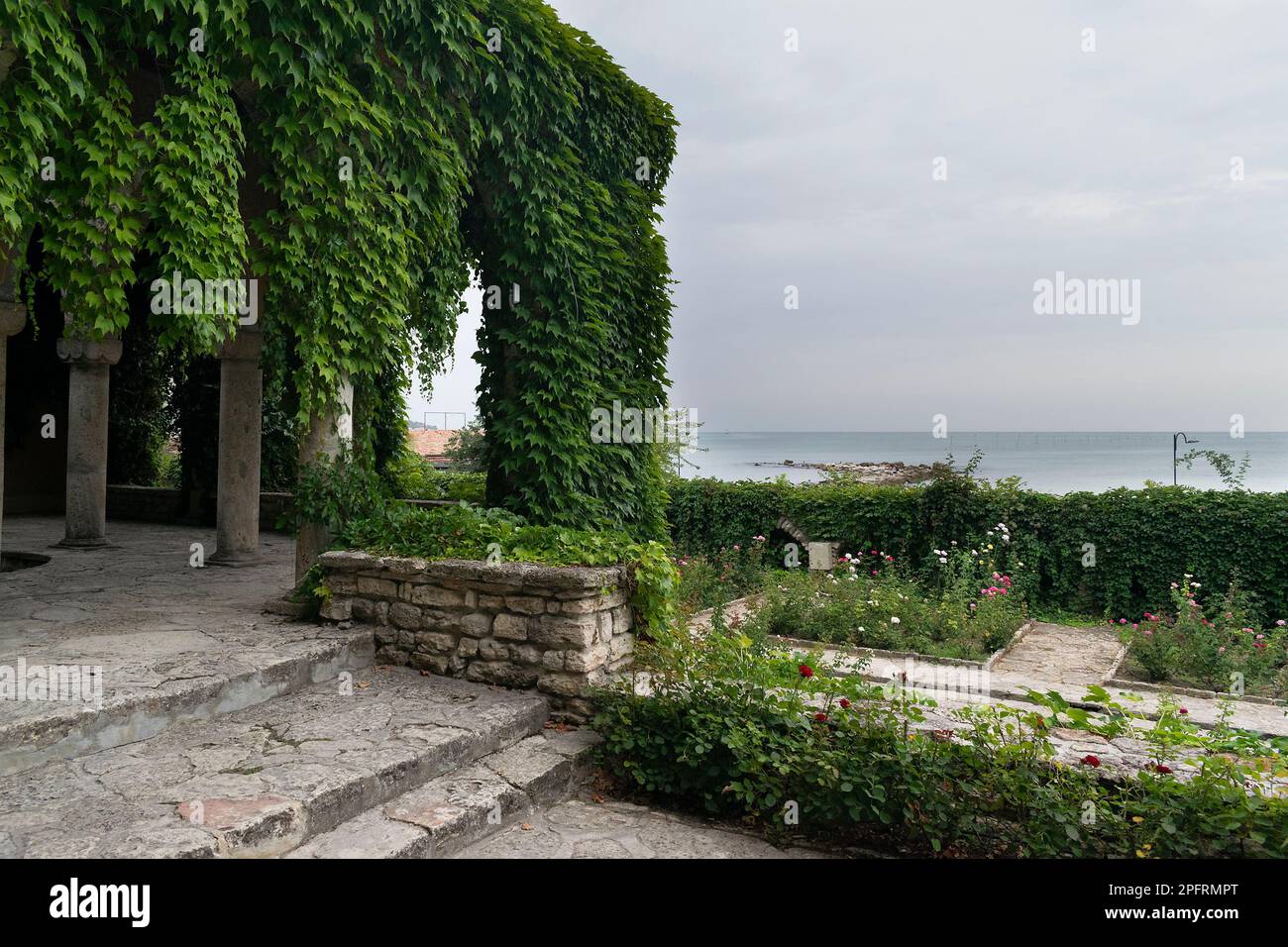 Roman bath in the yard of Balchik palace in Bulgaria Stock Photo - Alamy