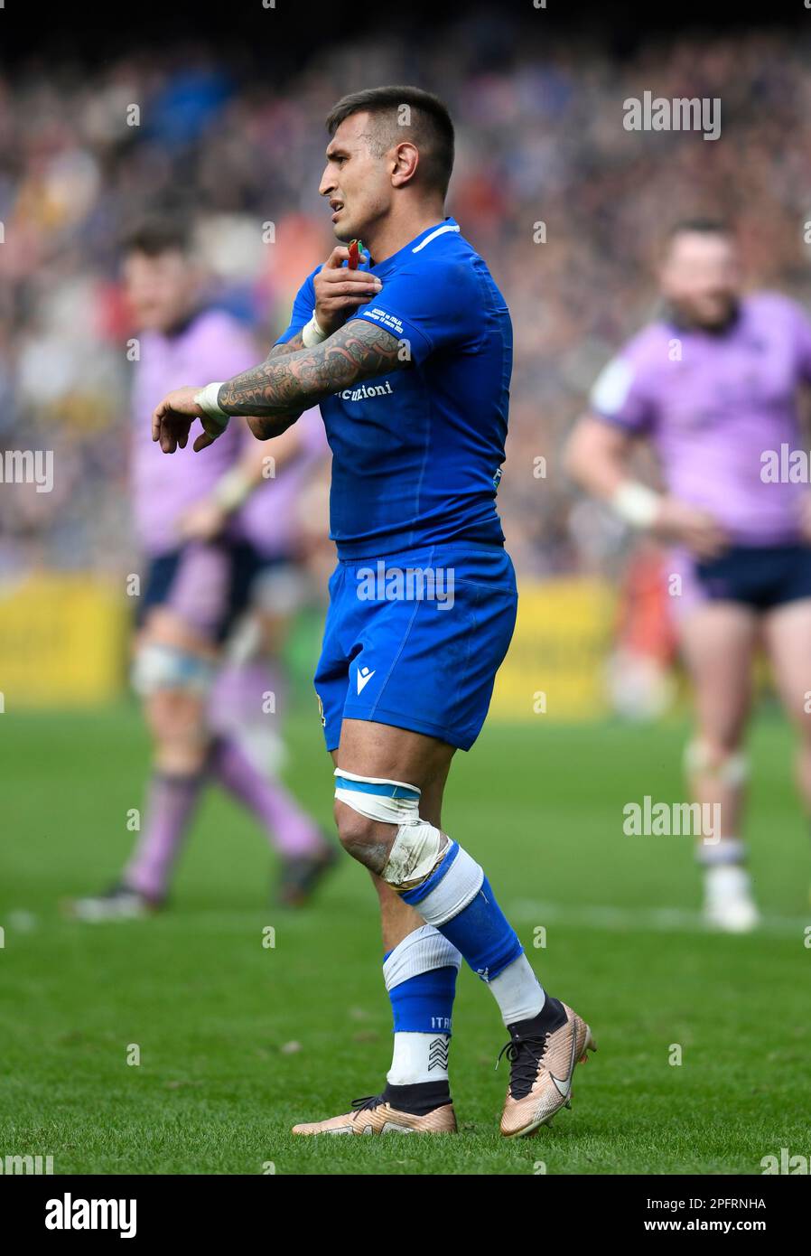 Edinburgh, UK. 18th Mar, 2023. Pierre Bruno of Italy during the ...