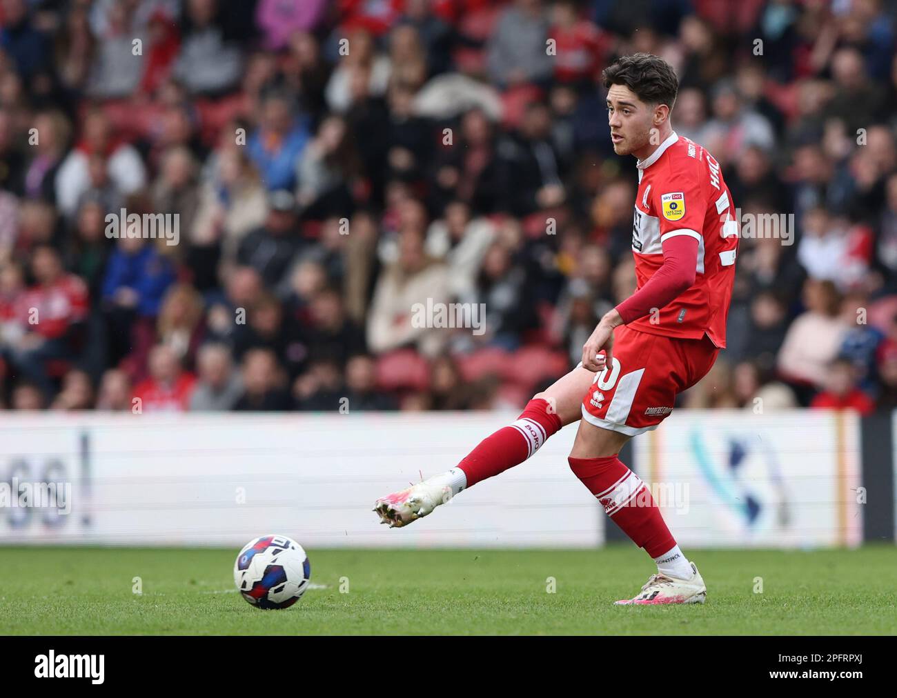 Hayden Hackney of Middlesbrough in action during the Sky Bet ...