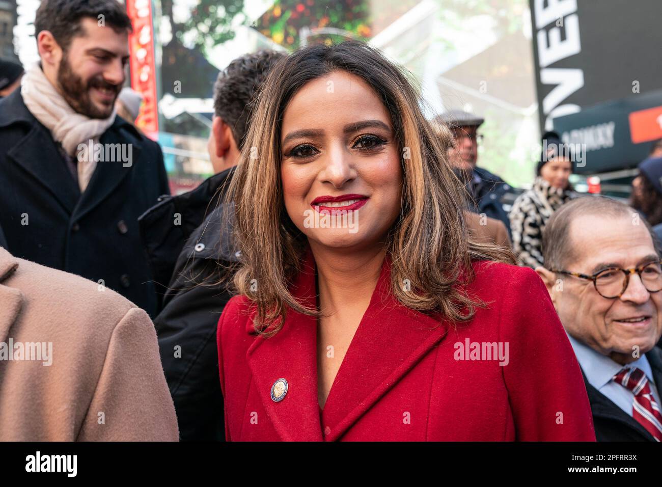 New York, USA. 18th Mar, 2023. State Assembly Member Jenifer Rajkumar ...