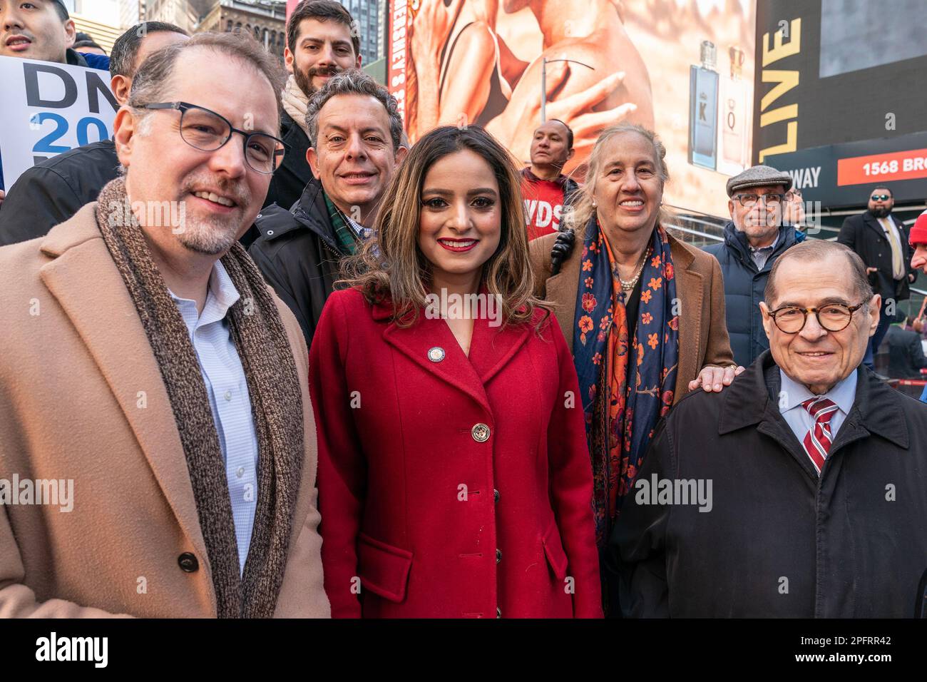 New York, USA. 18th Mar, 2023. Manhattan Borough President Mark Levine ...