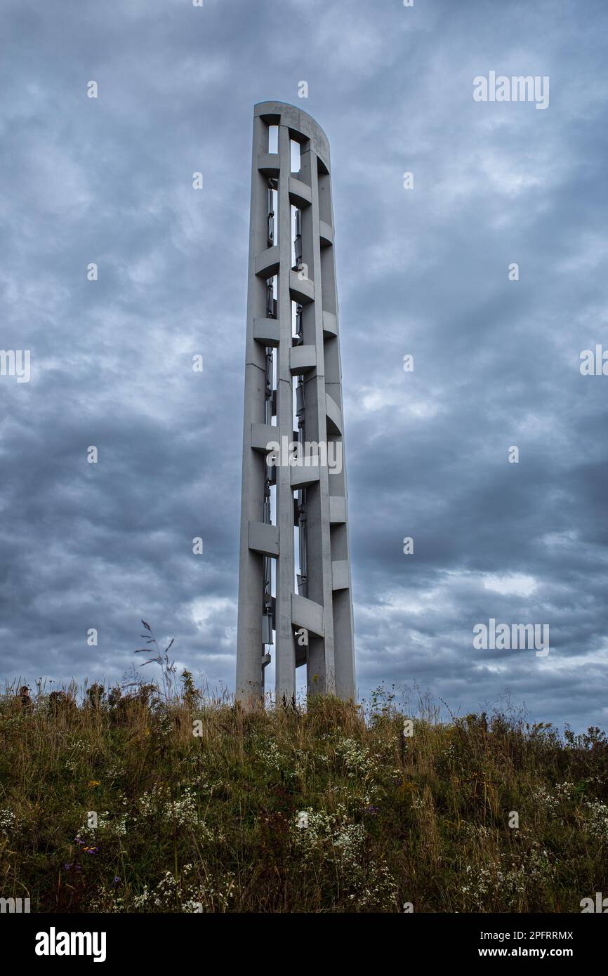 Tower of Voices at Flight 93 National Memorial in Pennsylvania, USA ...