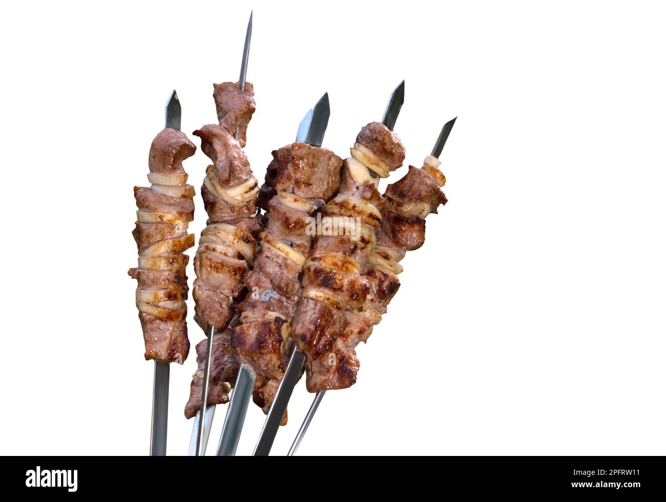 Cooked marinated kebabs Cut Out Stock Images & Pictures - Alamy