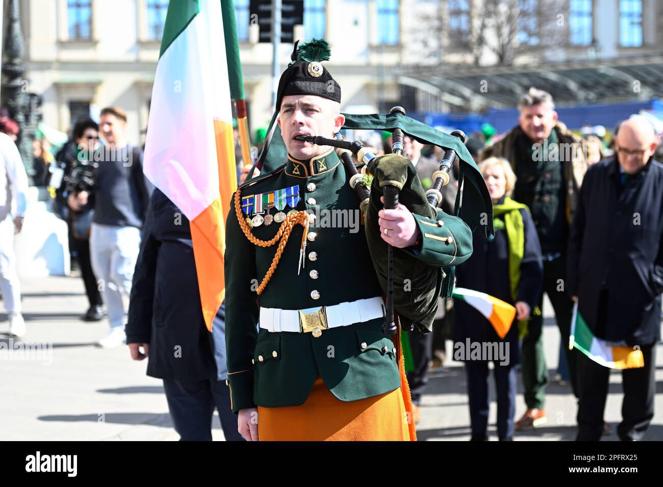 Vienna, Austria. 18th Mar, 2023. St. Patrick’s Day Parade through ...