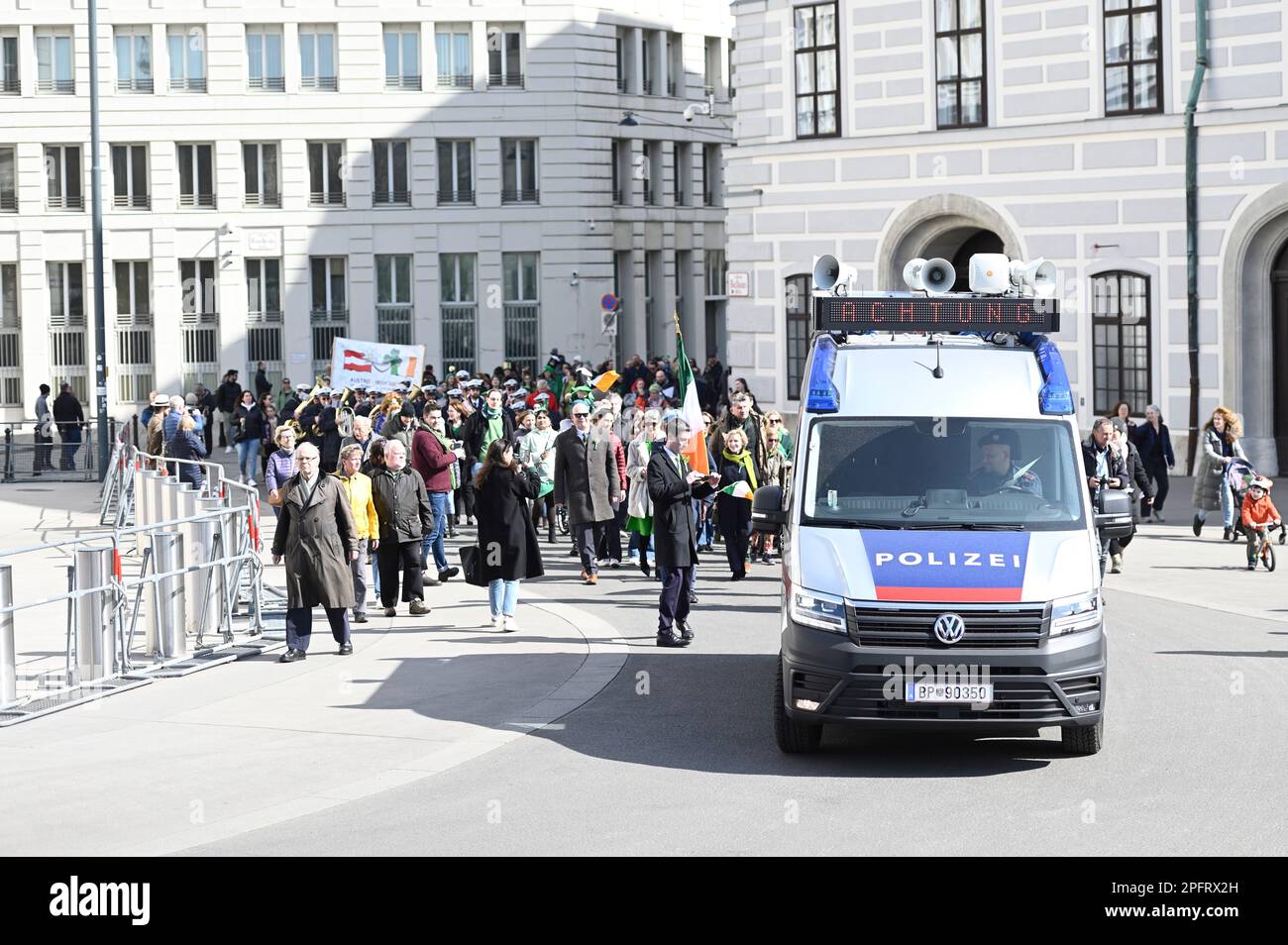 Vienna, Austria. 18th Mar, 2023. St. Patrick’s Day Parade through ...