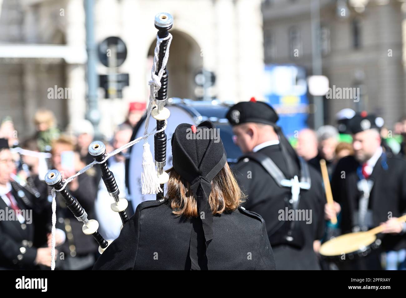 Vienna, Austria. 18th Mar, 2023. St. Patrick’s Day Parade through ...