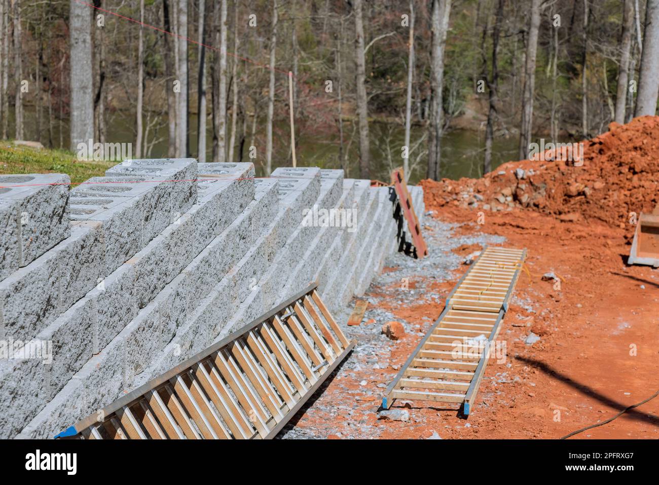 Building A Block Wall On A Slope