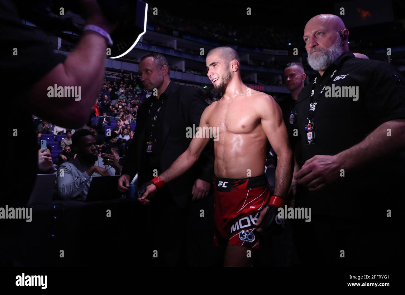 United Kingdom's Muhammad Mokaev before his Men's Flyweight bout ...