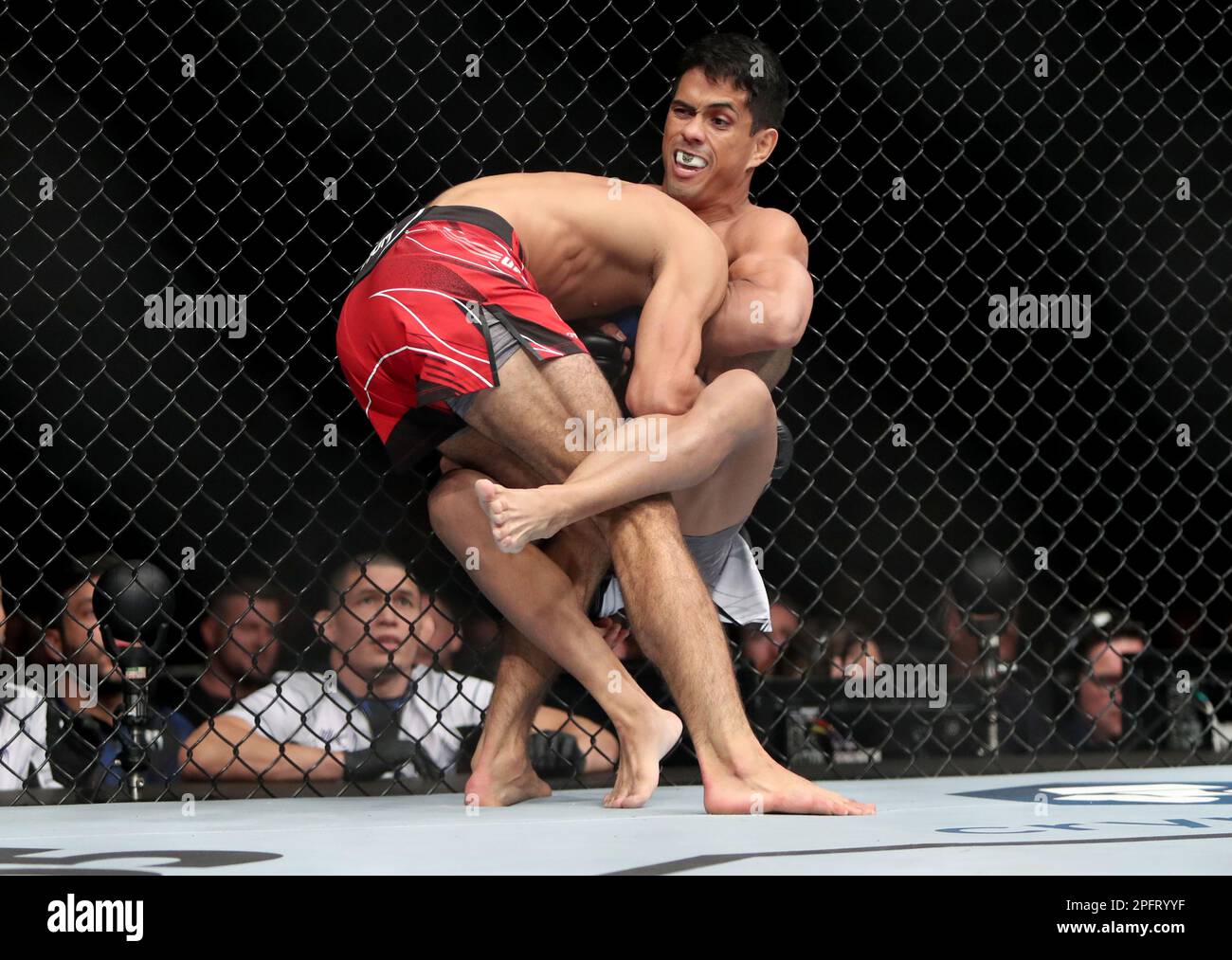 United Kingdom's Muhammad Mokaev (left) and Brazil's Jafel Filho in ...