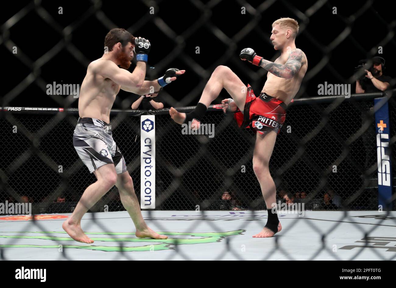 Israel's Yanal Ashmouz (left) and United Kingdom's Sam Patterson in ...