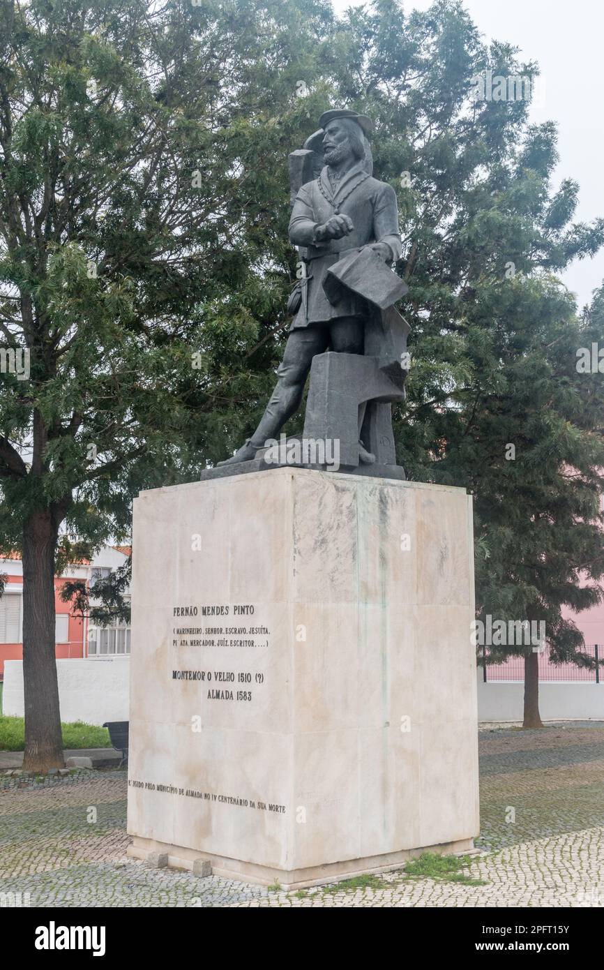 Almada, Portugal - December 4, 2022: Monument of Portuguese explorer ...