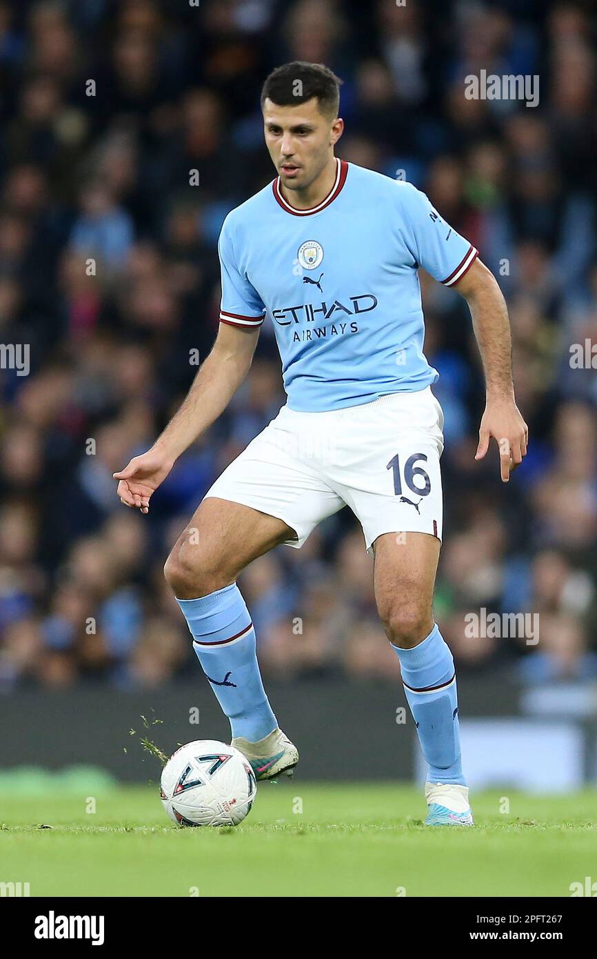 Manchester, UK. 18th Mar, 2023. Rodri of Manchester City in action ...