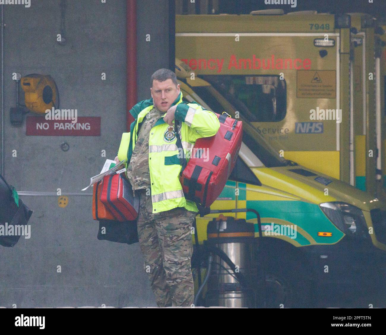 Led by Unions, ambulance drivers in the UK go on strike. Striking ...