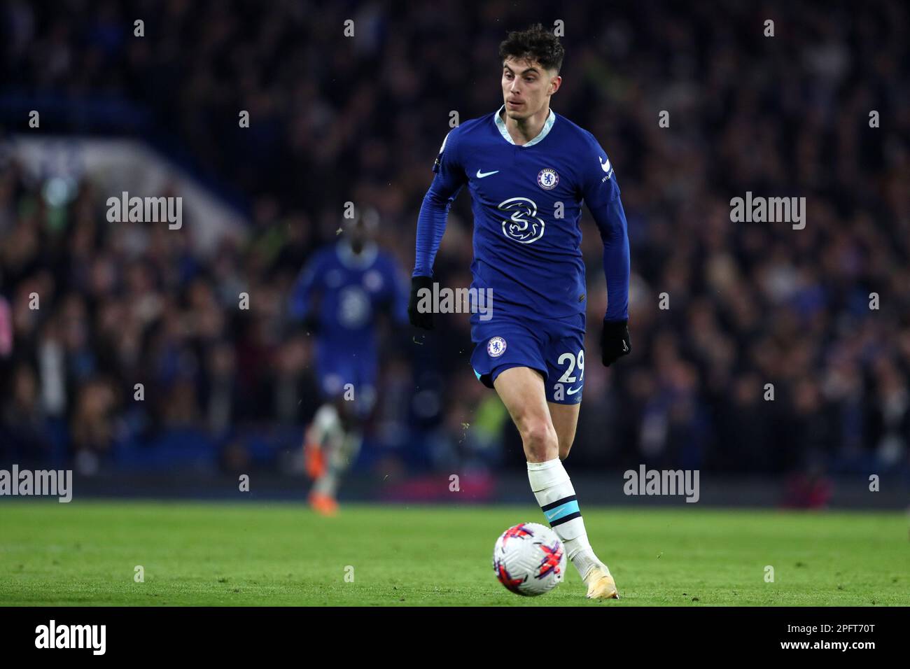 London, UK. 18th Mar, 2023. Kai Havertz of Chelsea in action. Premier ...